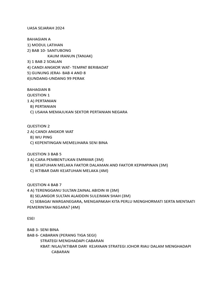 Uasa Sej Bocor | PDF