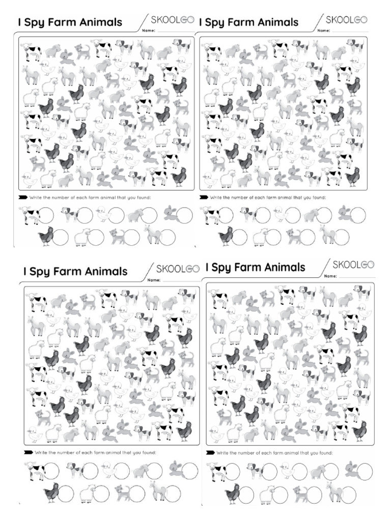 I Spy Animals 3 | PDF