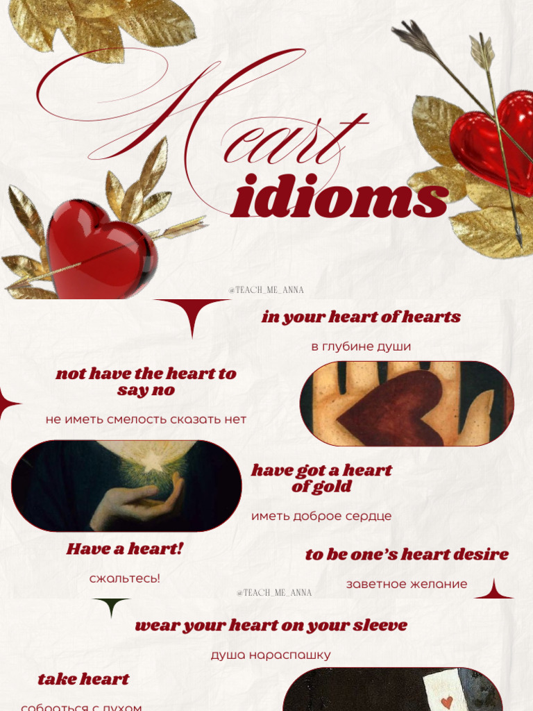 Heart Idioms by Teach - Me - Anna | PDF