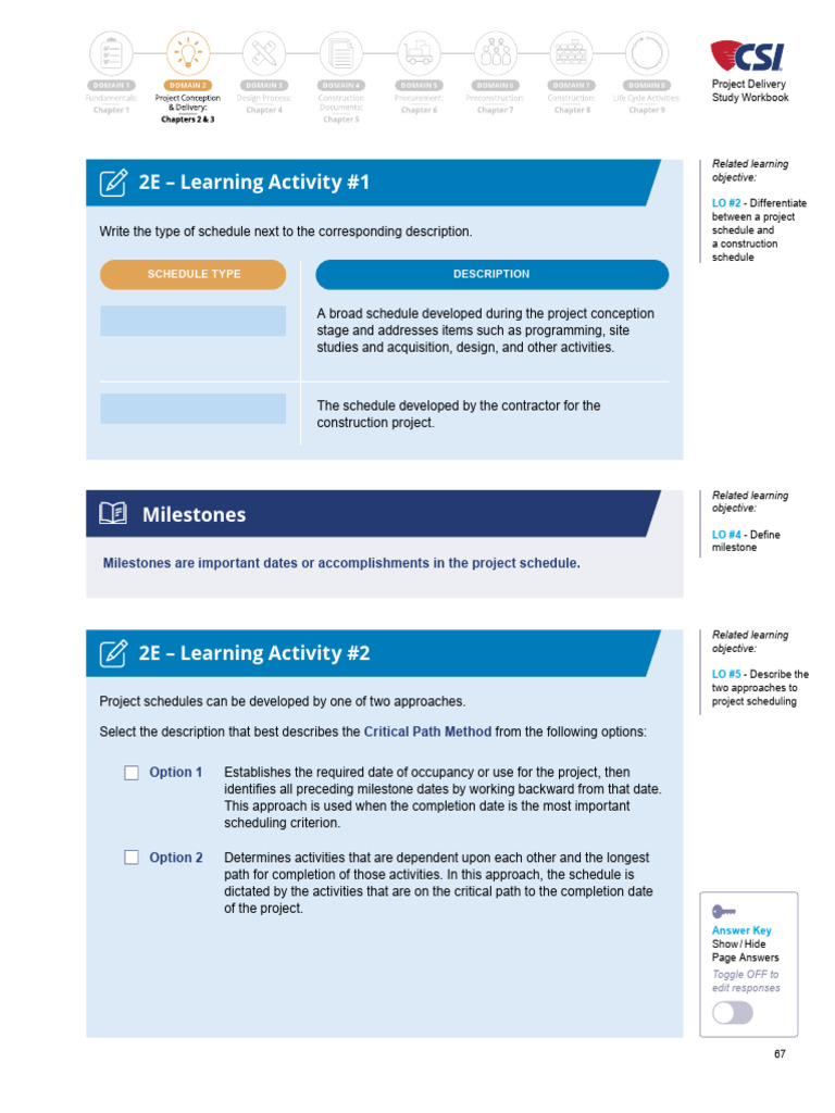 CDT Workbook 2E - Learning Activity #2 | PDF