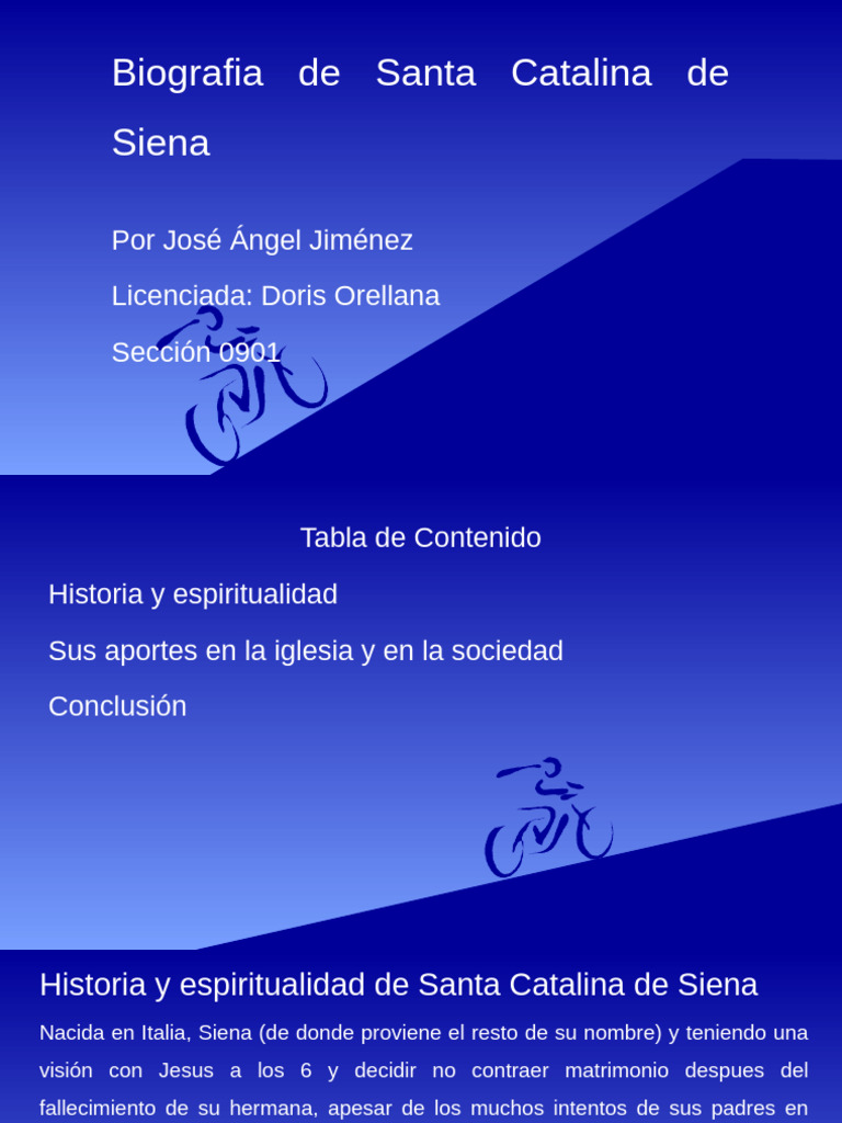 Biografia de Santa Catalina de Siena | PDF