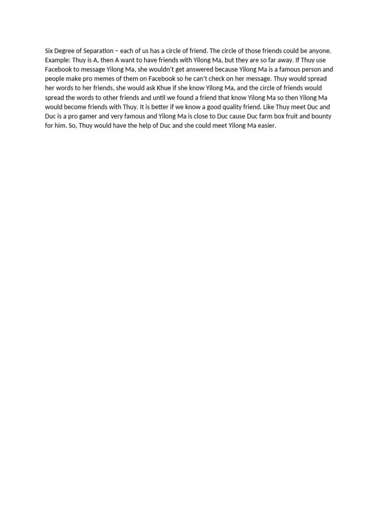 Understanding Six Degrees of Separation | PDF