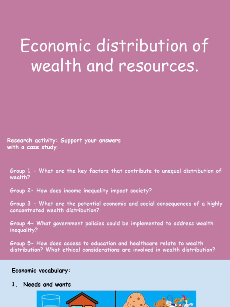 Economic Distribution of Wealth and Resources - Grade 8 | PDF ...