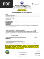 Local Travel Order for April 2025 | PDF