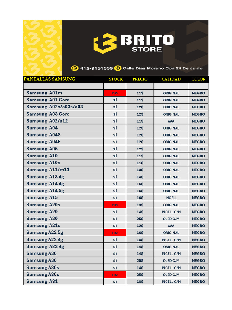 Brito Store 1 | PDF