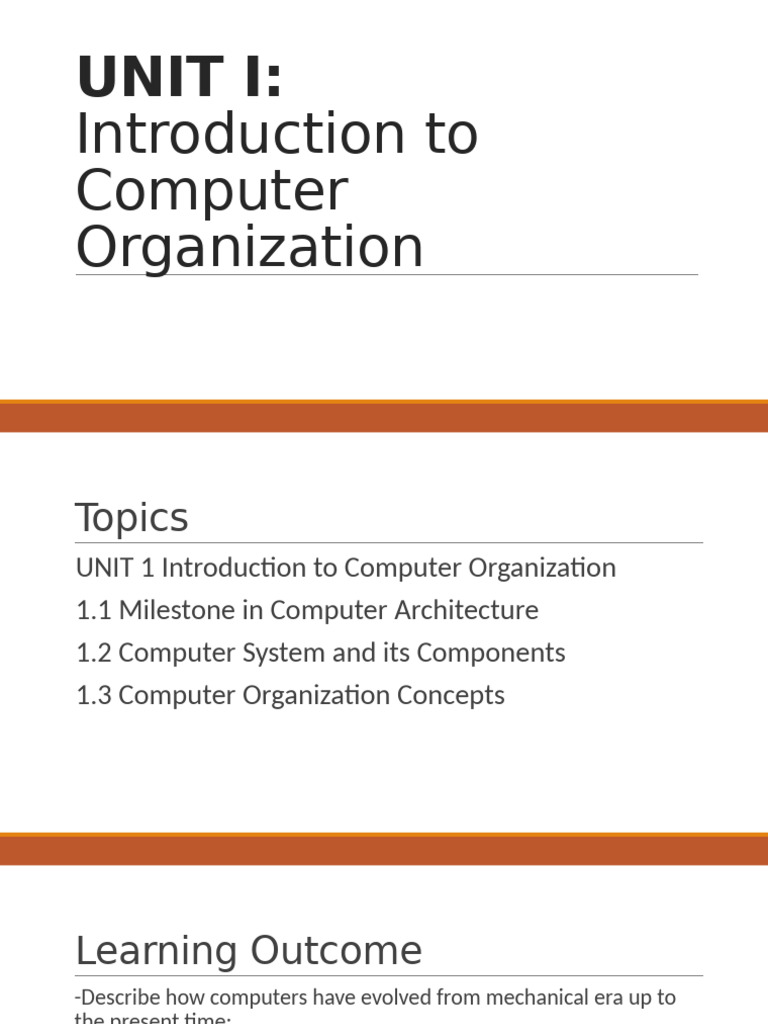 Introduction To Computer Organization | PDF | Computer Data Storage | Microcomputers