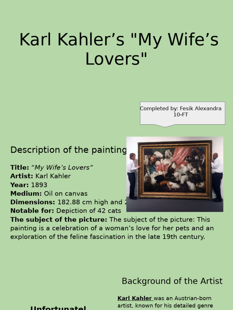 Karl Kahler's My Wife's Lovers | PDF | Paintings | Cats