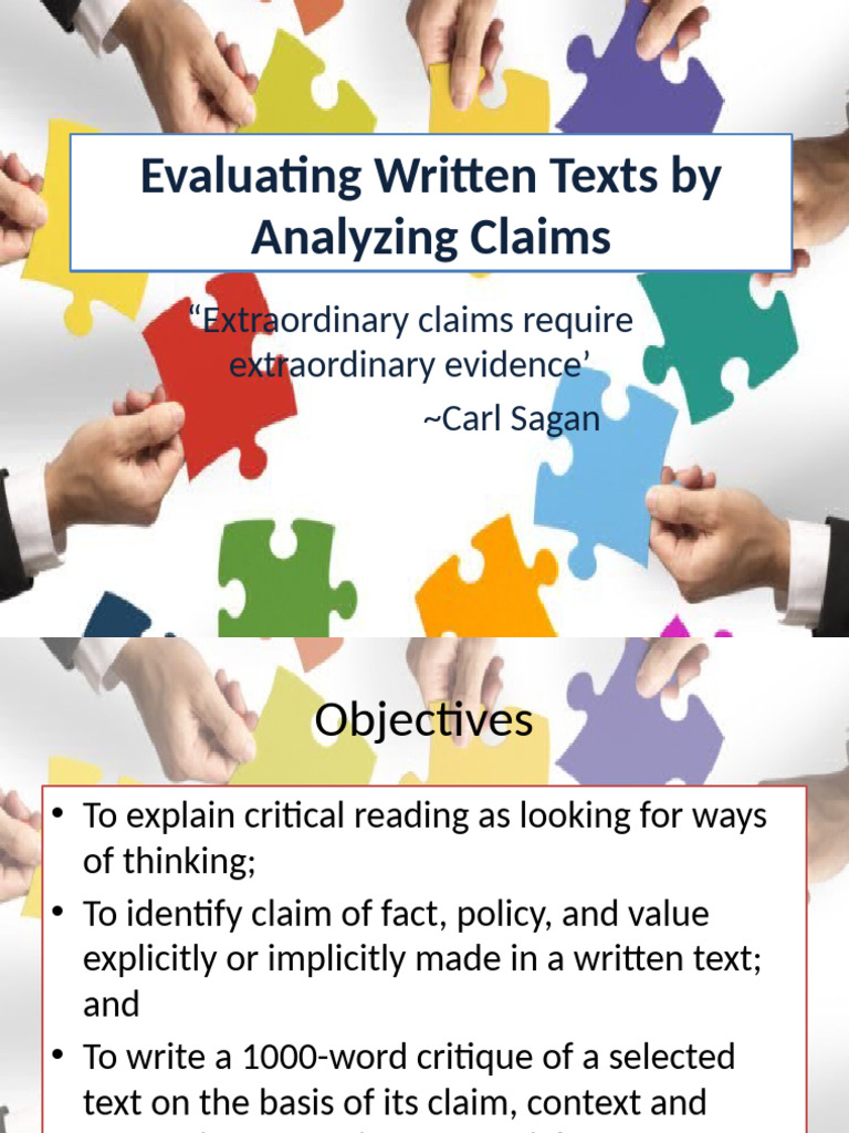 Critical Reading Techniques for Text Analysis | PDF | Argument | Evidence