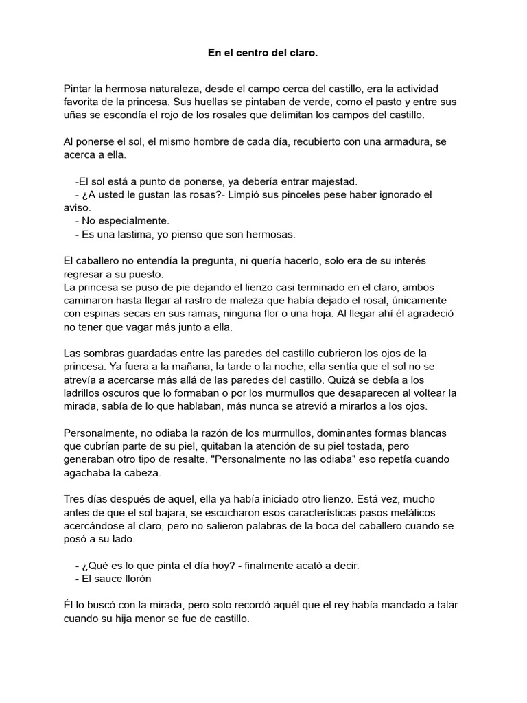 En El Centro Del Claro Por C.R. Rowen | PDF | Cielo