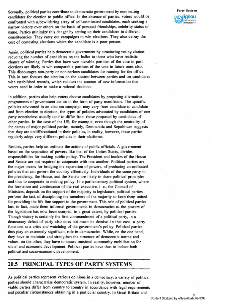 Party System | PDF
