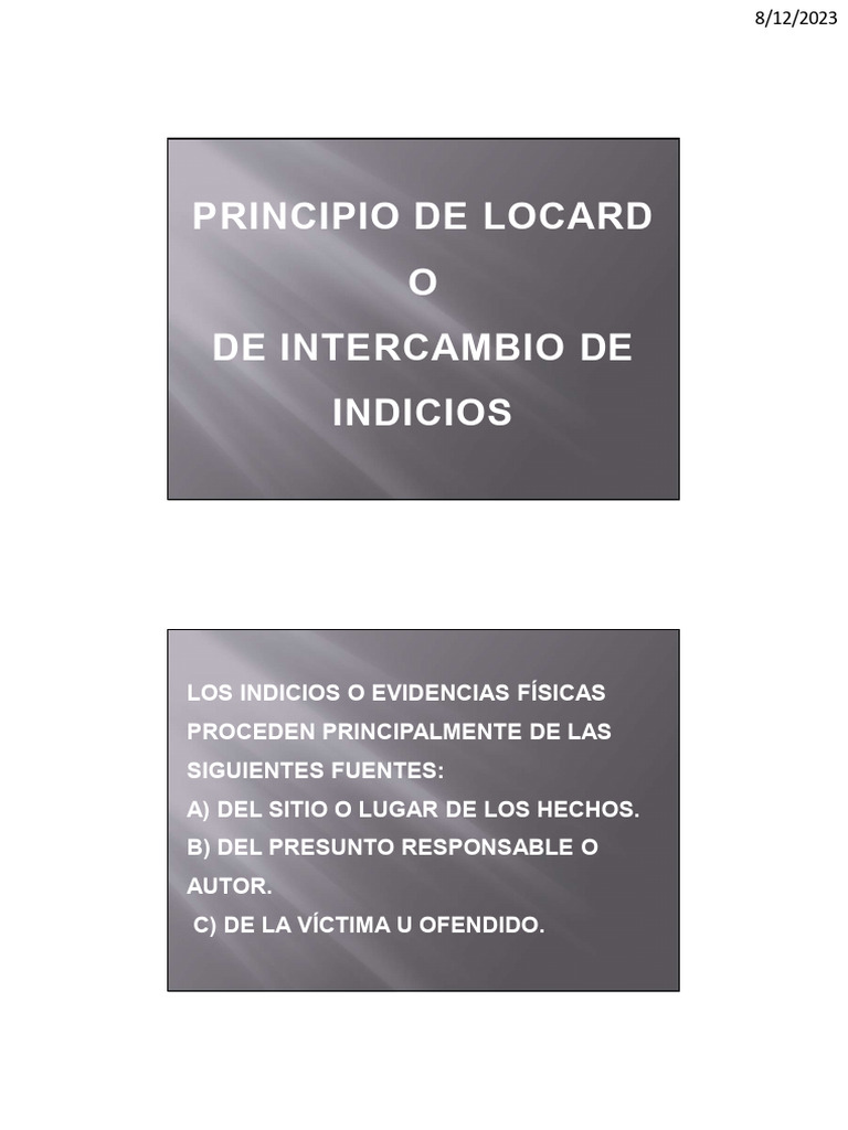 Principio de locard | PDF