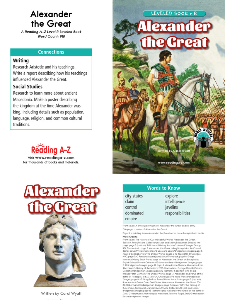 Alexander the Great: A Level R Book | PDF | Alexander The Great ...