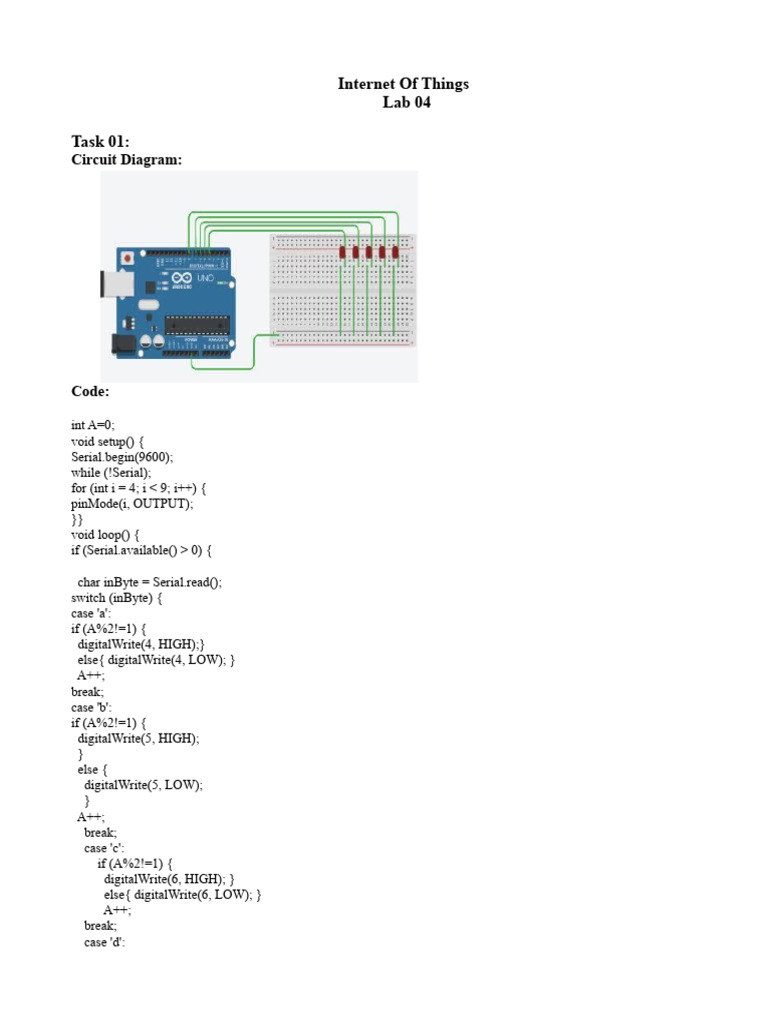 IoT Lab 04 | PDF
