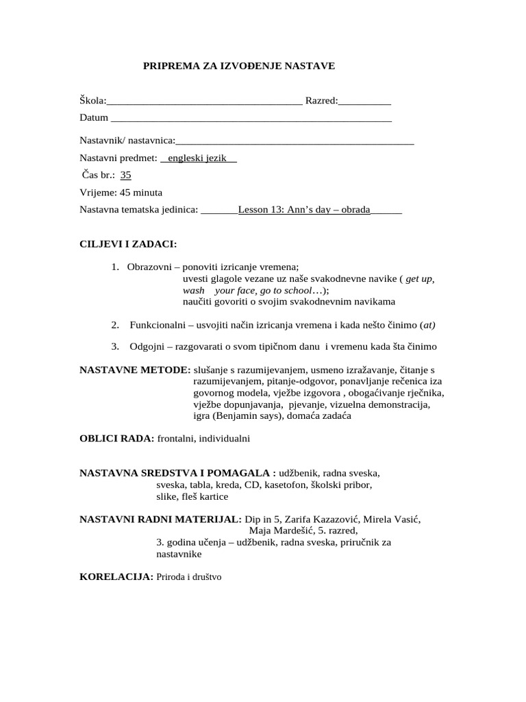 Priprema 35 Cas | PDF