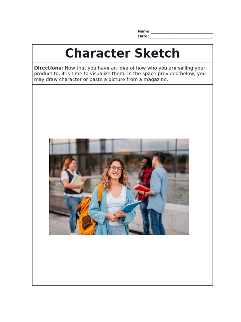 Character Sketch (1) (2) | PDF