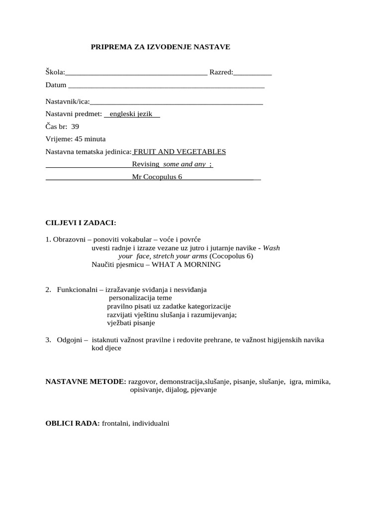 Priprema 39 Cas | PDF