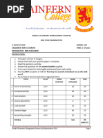 Grade 8 Term 4 Ems Question Paper | PDF | Debits And Credits | Banks