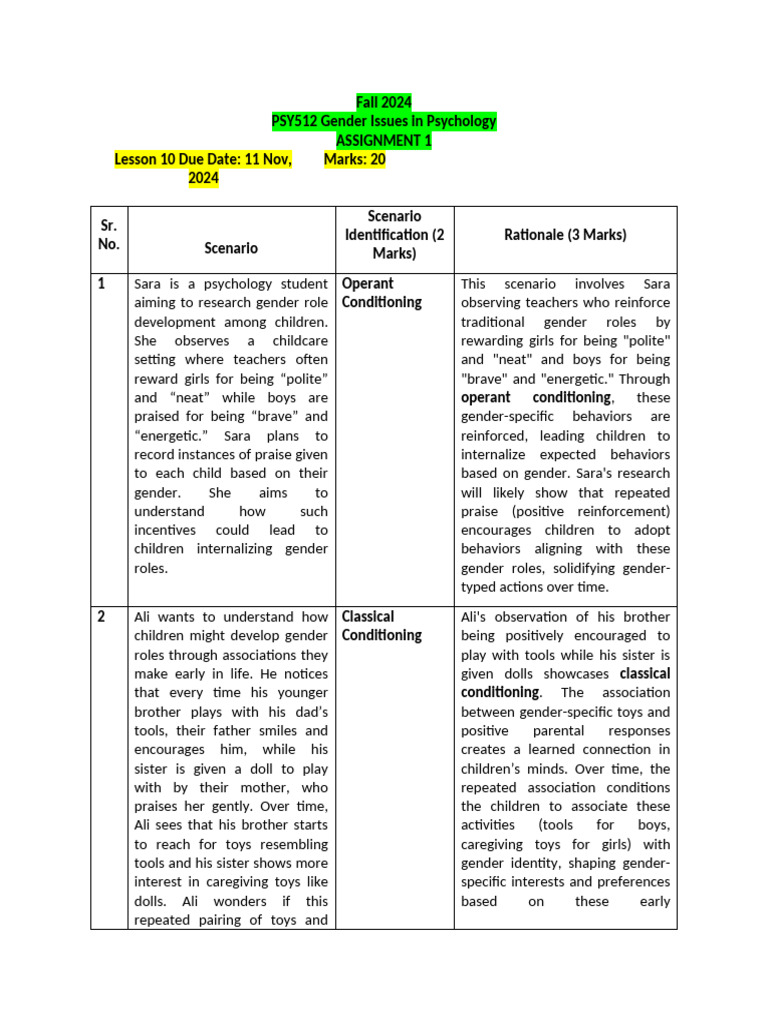 Gender Role Development in Children | PDF | Gender | Gender Studies