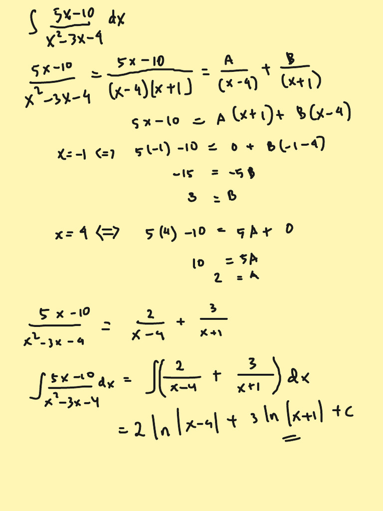 Integral Pecah Rasional | PDF