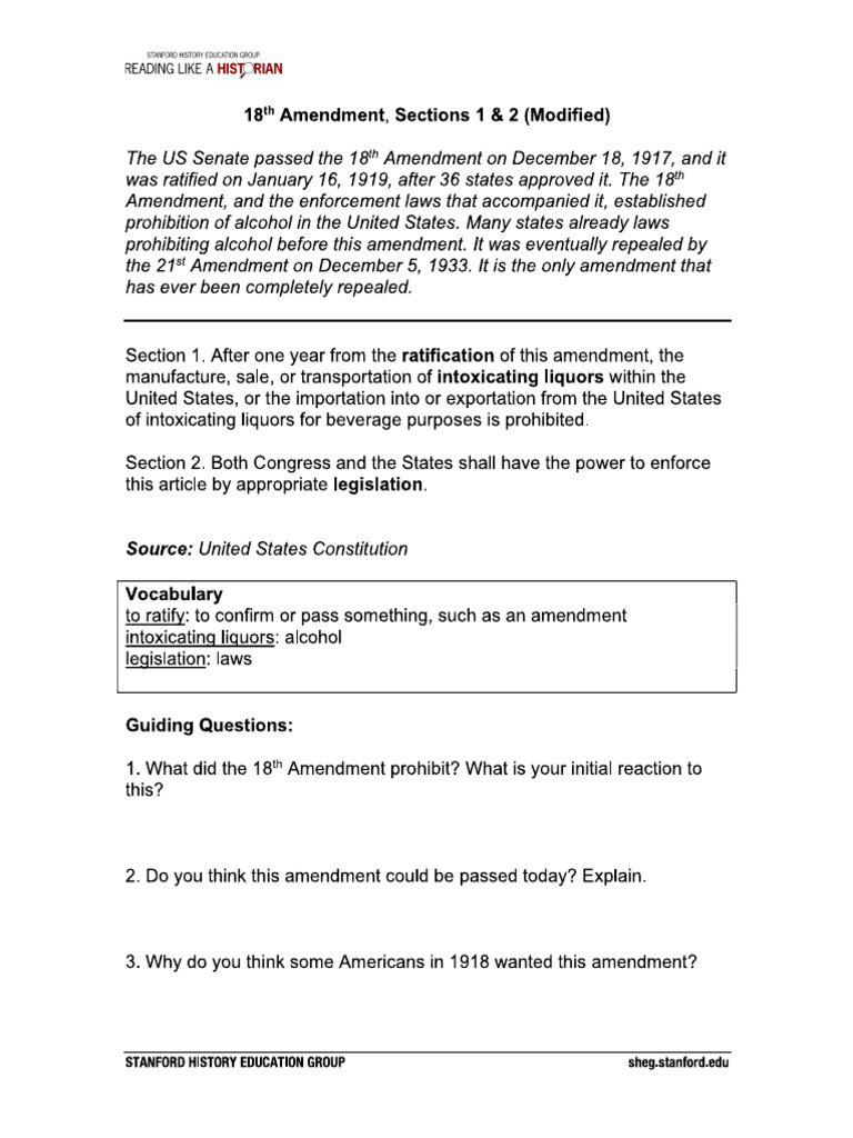 Prohibition Documents | PDF