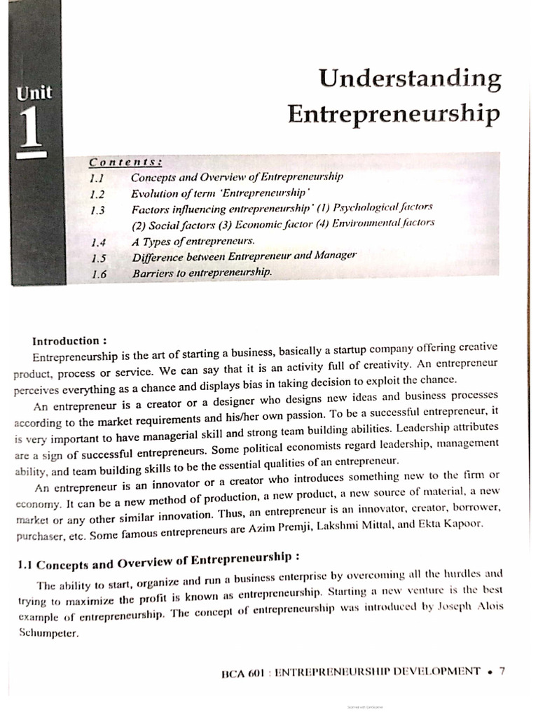 Entrepreneurship Development Book | PDF