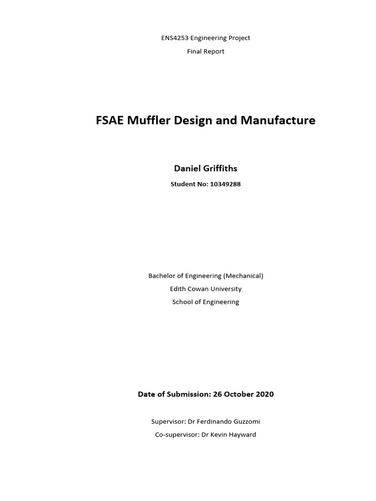 ENS4253 - JO - 202 - Final - Report - by - Griffiths - Daniel | PDF | Engines | Pitch (Music)