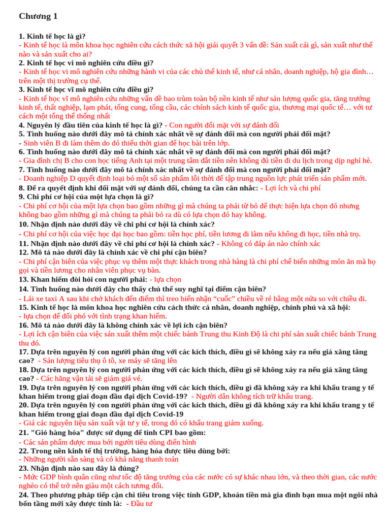 Trắc Nghiệm QTDN Chương 1+2+3+4 | PDF