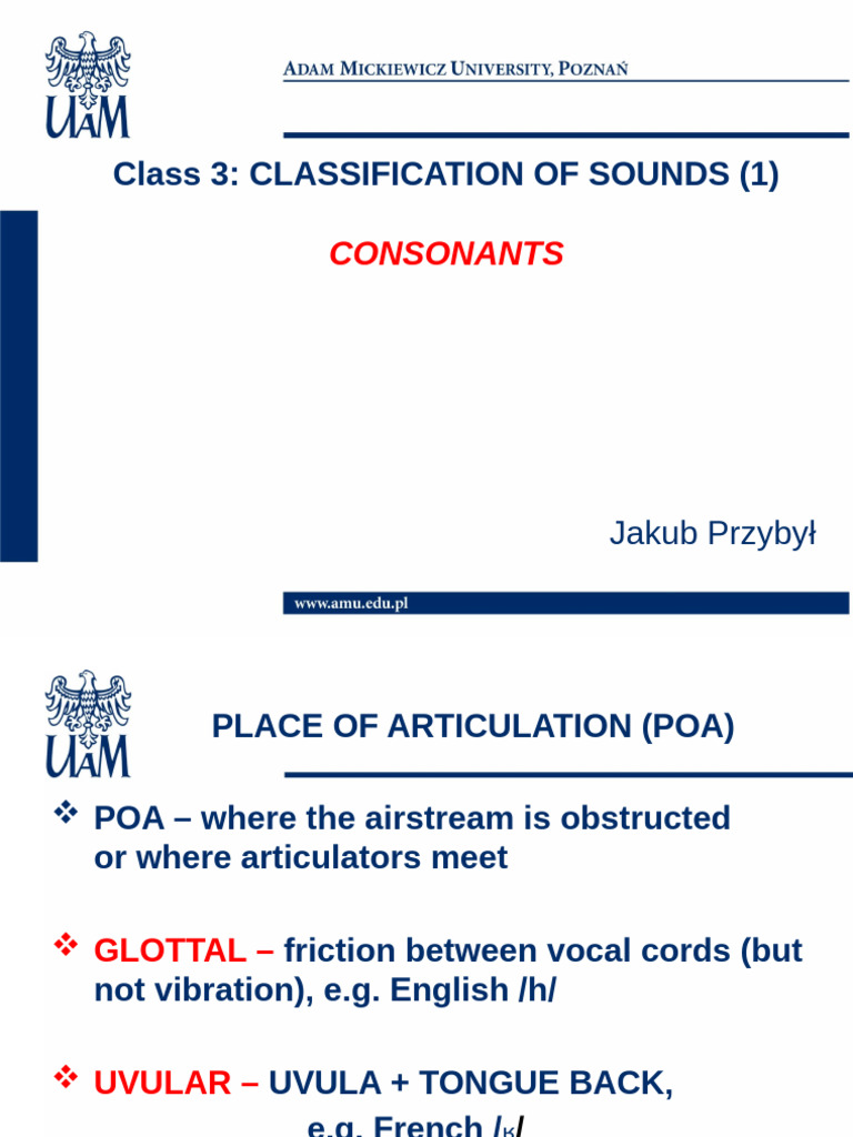Classification of Sounds - 21-10-2021 | PDF | Phonetics | Linguistics