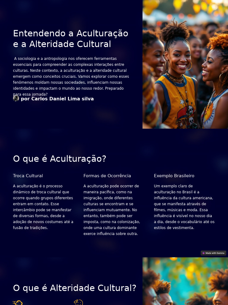 Entendendo A Aculturacao e A Alteridade Cultural | PDF | Globalização ...