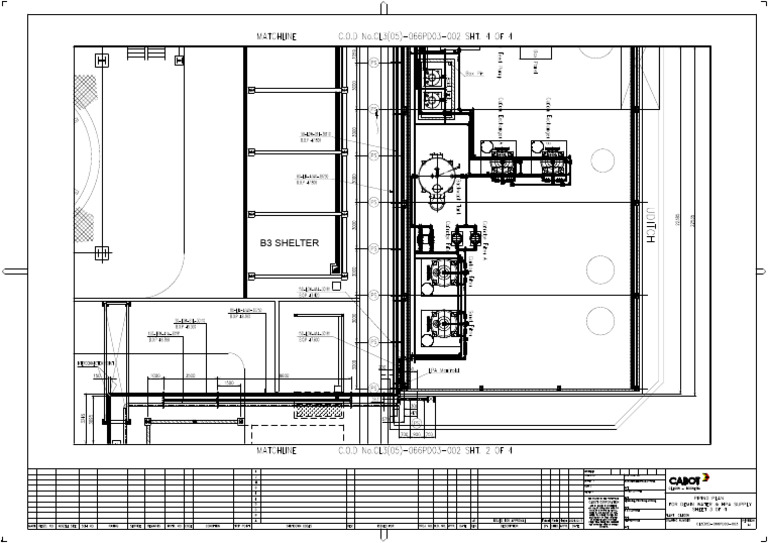 Cl3 (05) - 066pd03-003 Piping Plan For Demin Water & Hpa Supply (Sheet 3 0f 4) 4 | PDF