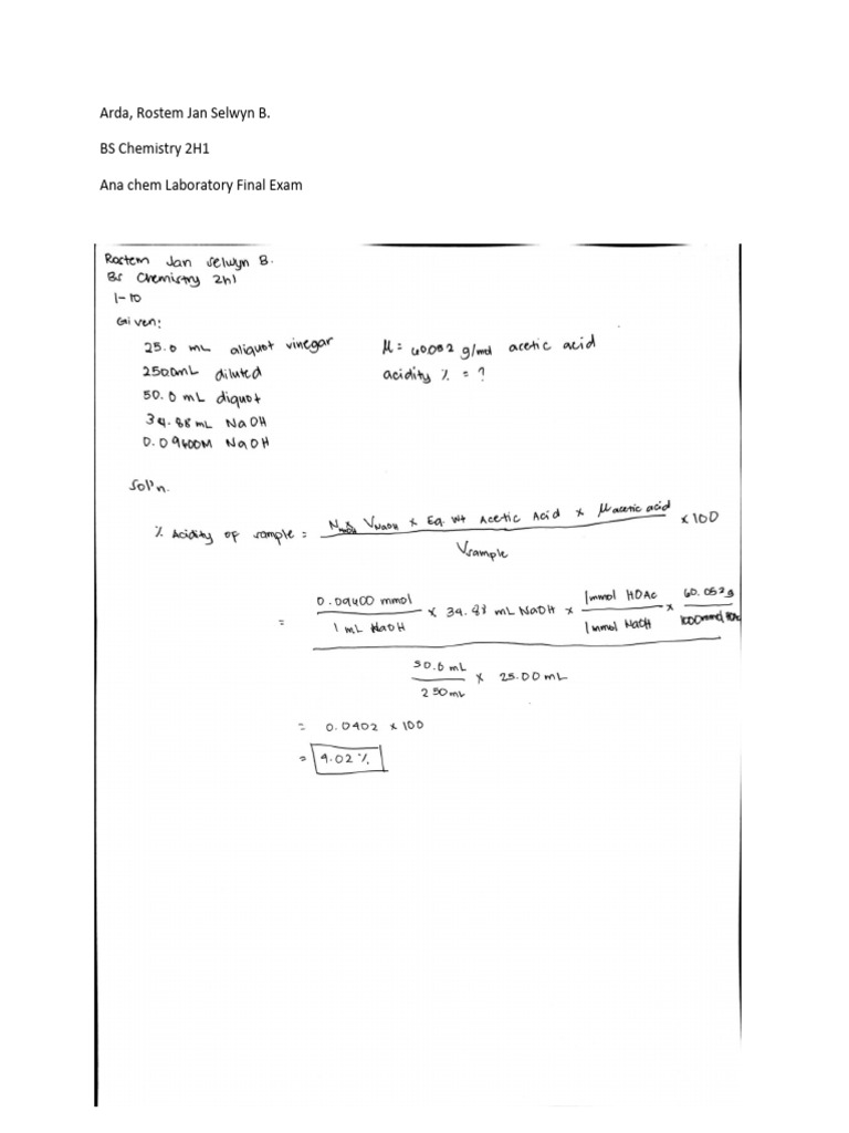 LaboratoryFinalExamCalculation_2H1_Arda | PDF
