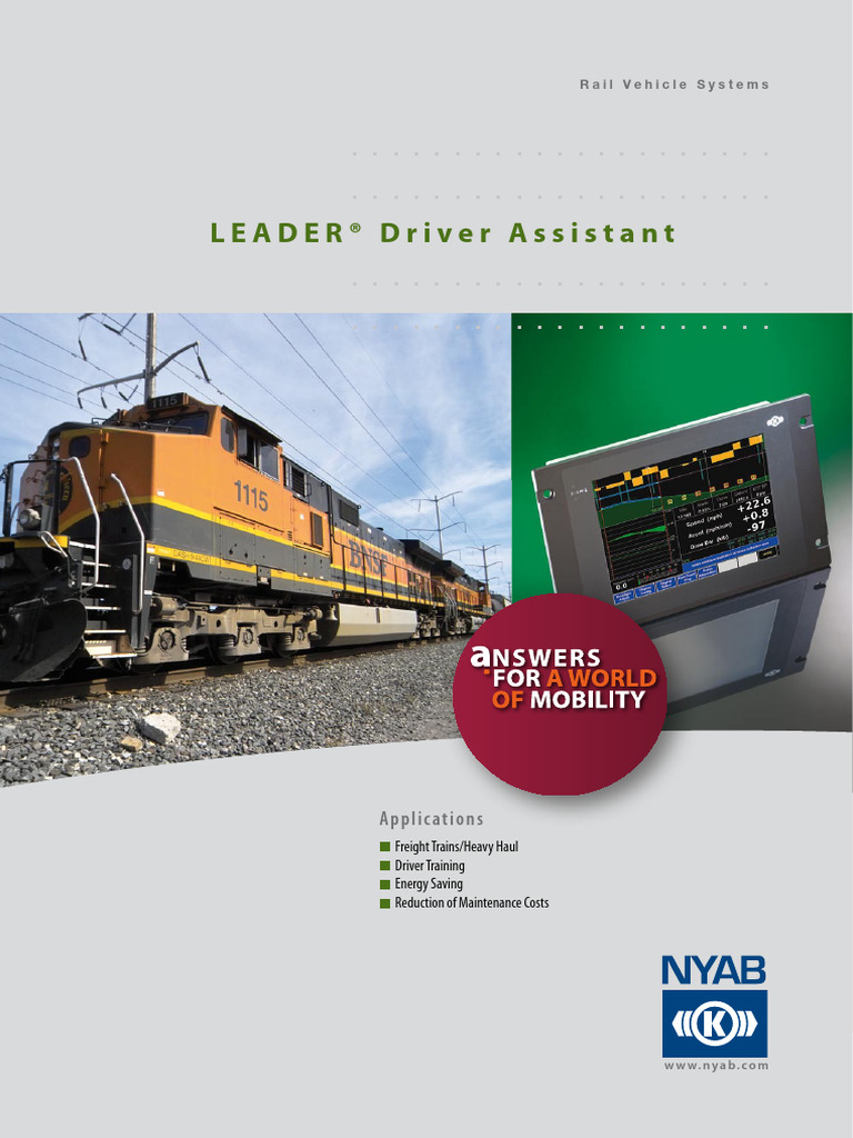 Leader Driver Assistent NYAB | PDF | Train | Energy Conservation