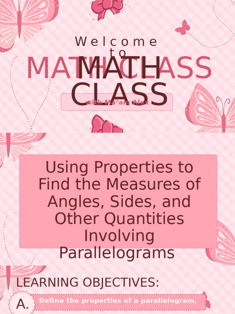 Properties of Parallelograms Explained | PDF