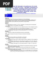 Volume Surface Area Anchor Chart | PDF