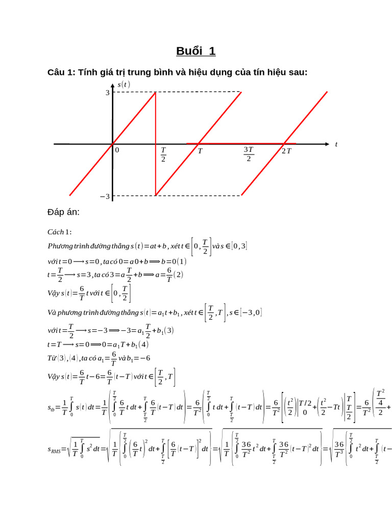 Dap An BTCC buoi 1 | PDF