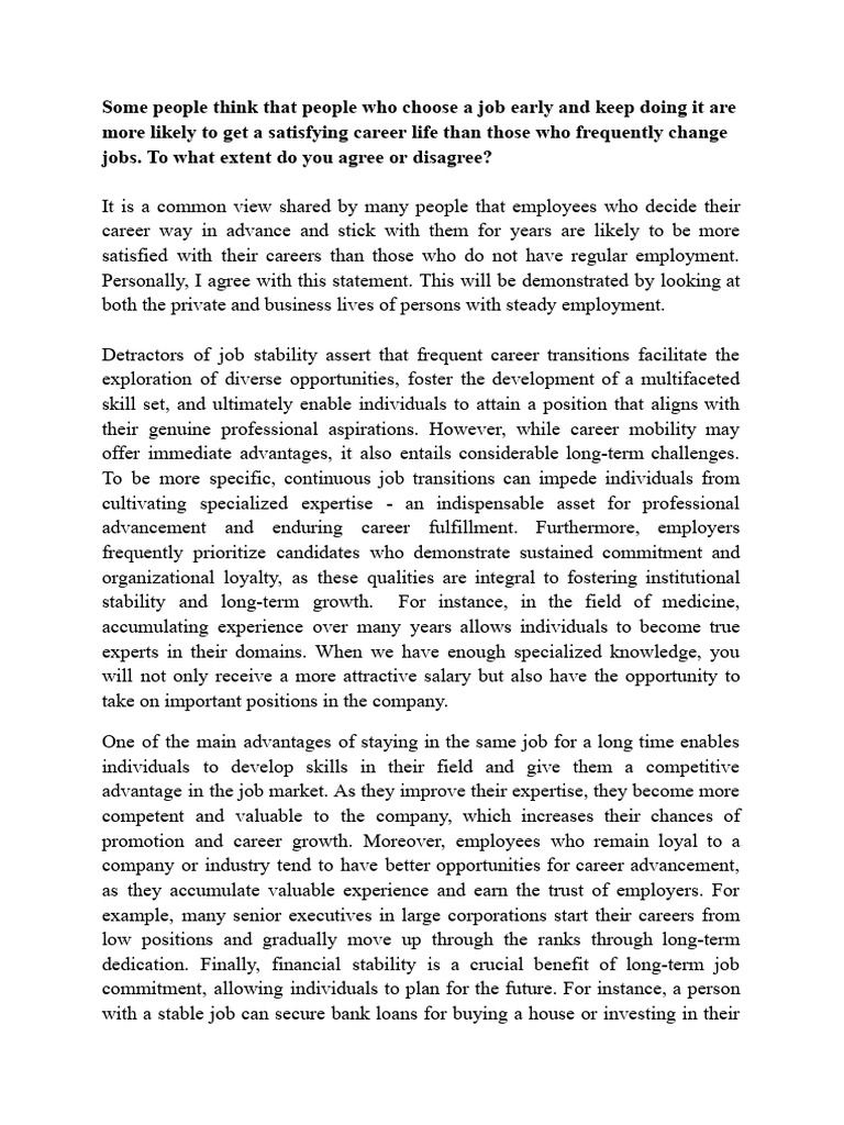 ARGUMENTATIVE ESSAY - GROUP 2 | PDF | Employment | Social Psychology