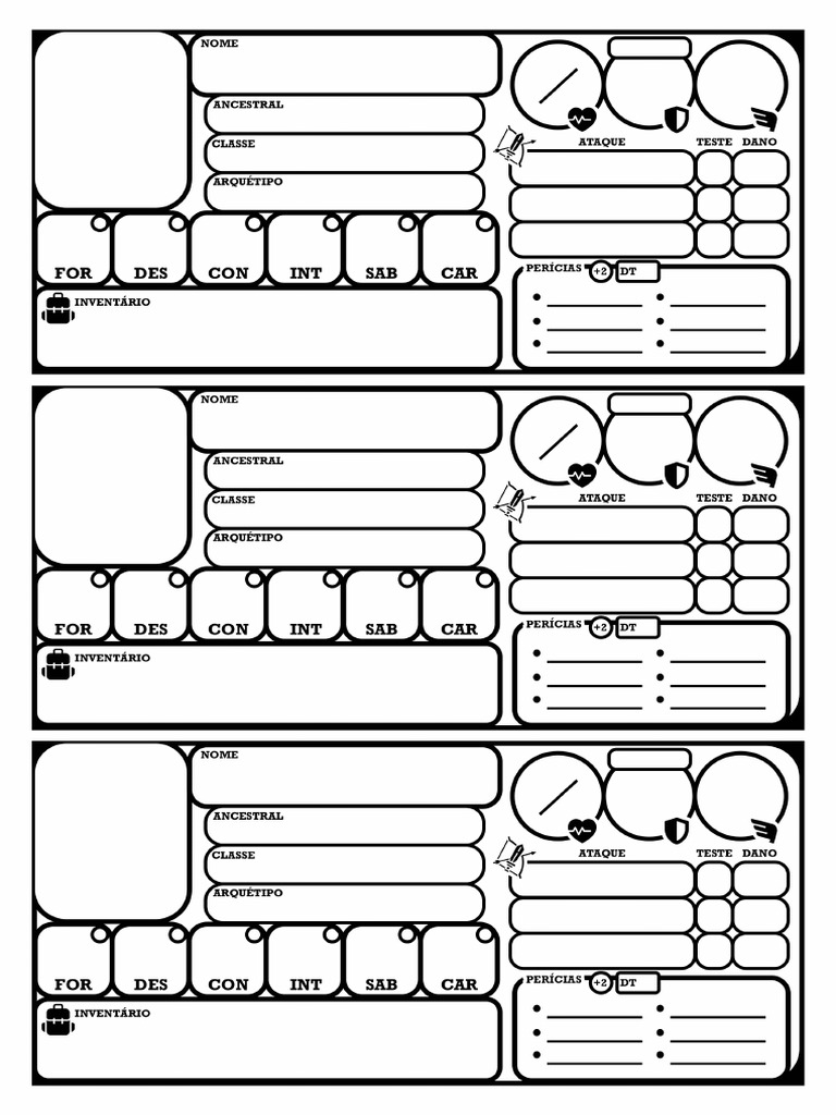 Fichas para RPG | PDF