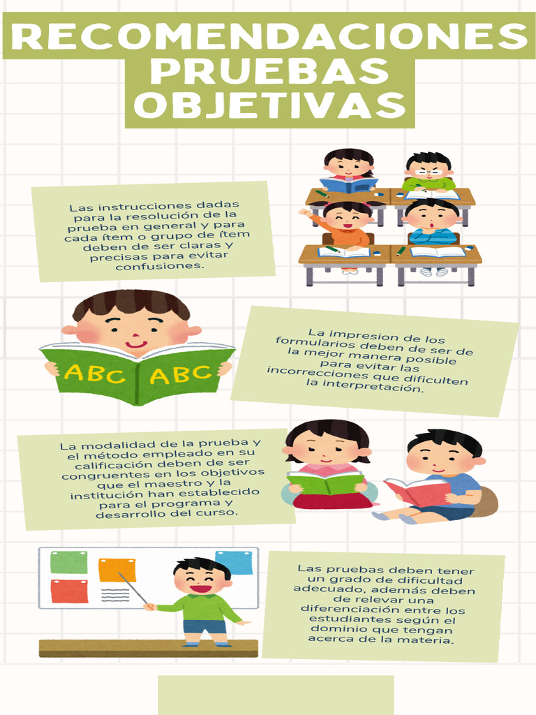 Recomendaciones Pruebas Objetivas | PDF