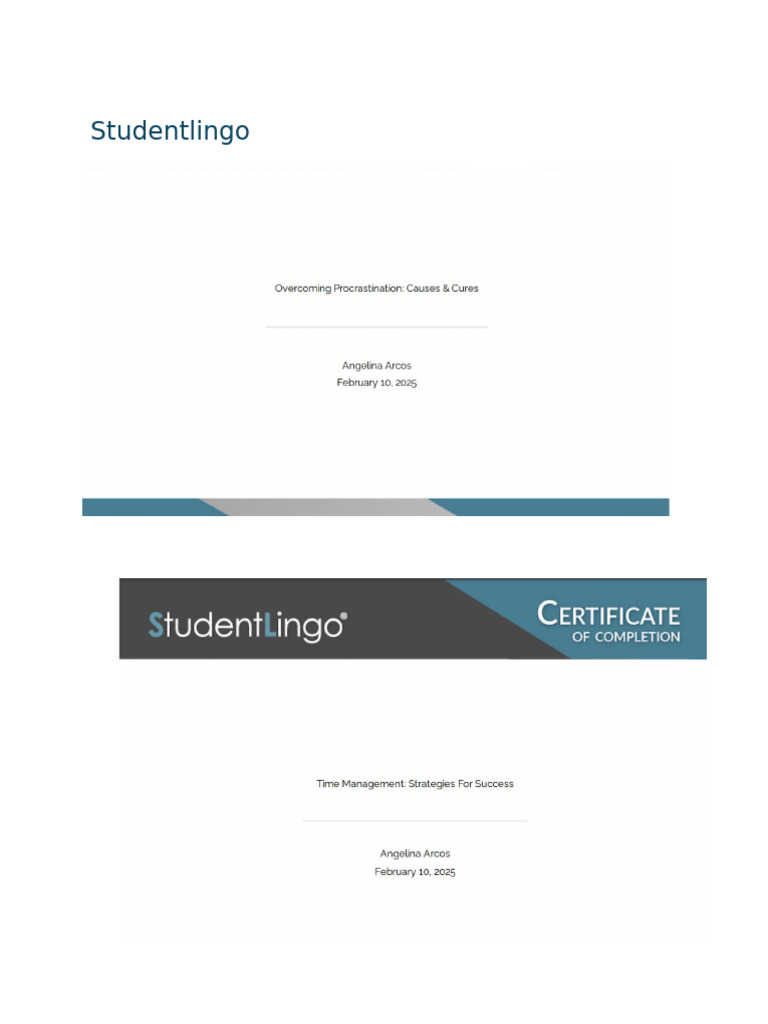 Studentlingo | PDF