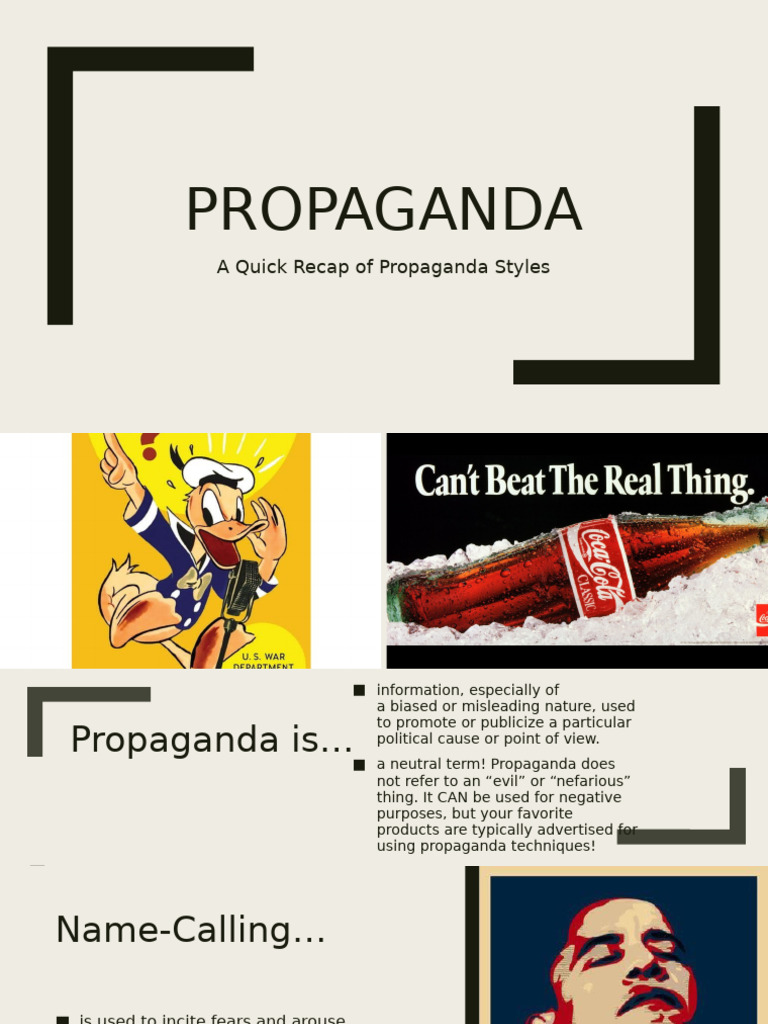 Propaganda | PDF | Propaganda | Popular Psychology