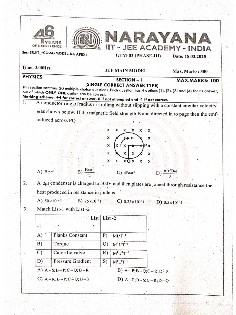 GTM-02 Phase-3 Q.P | PDF