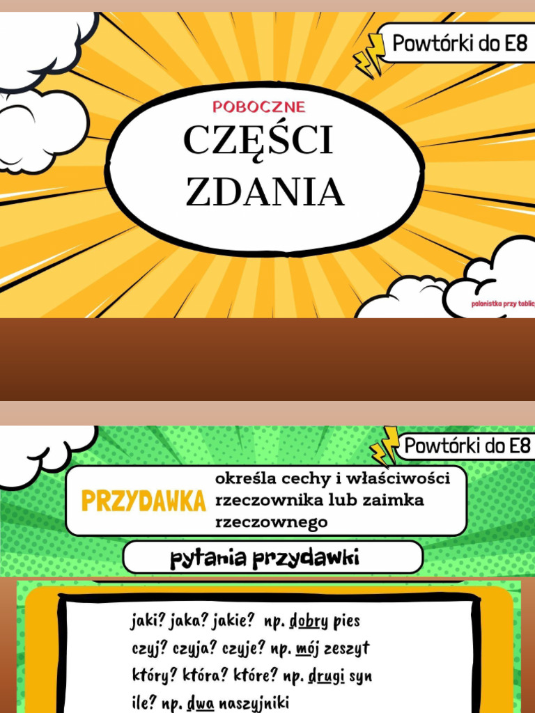 Poboczne.cz.Zdania.pptx | PDF