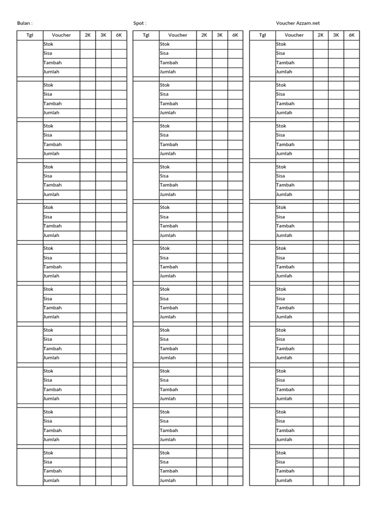 Form Vocher | PDF