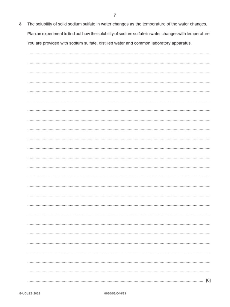 Q3 - PLANNING - CHEM | PDF | Solubility | Iron