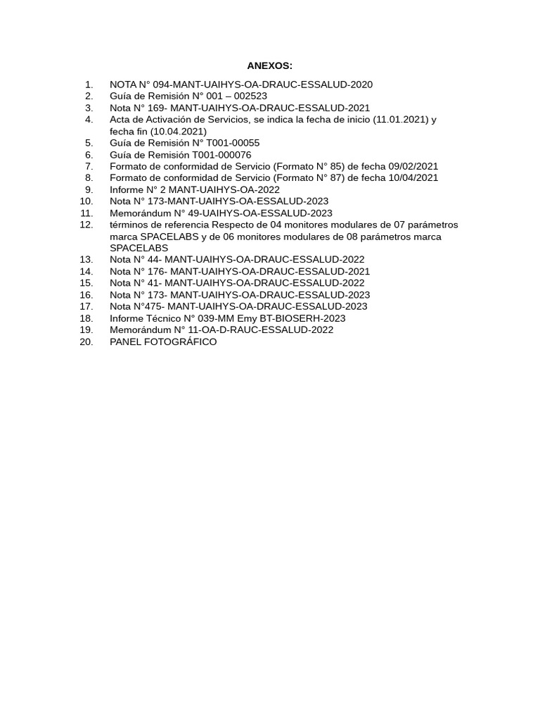 Documentos y Notas de ESSALUD 2020-2023 | PDF