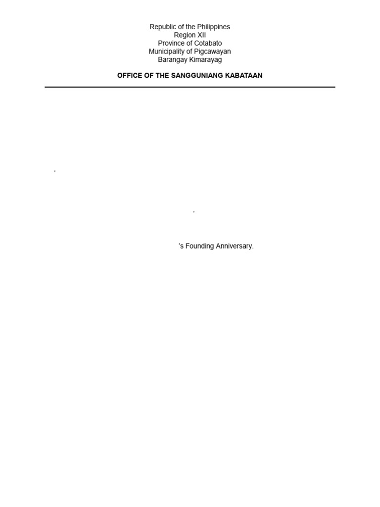 Sitio Lampaki Founding Anniversary Sports League | PDF