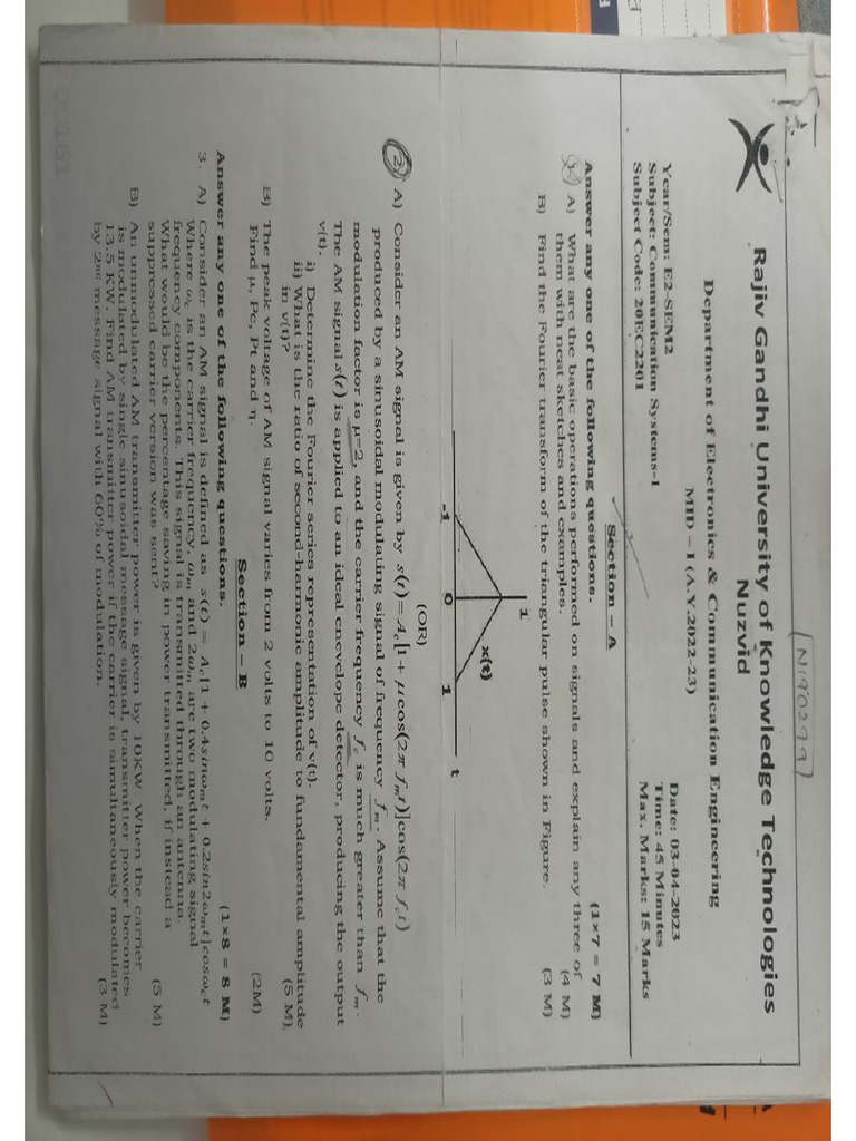 E2 Sem 2 Papers | PDF