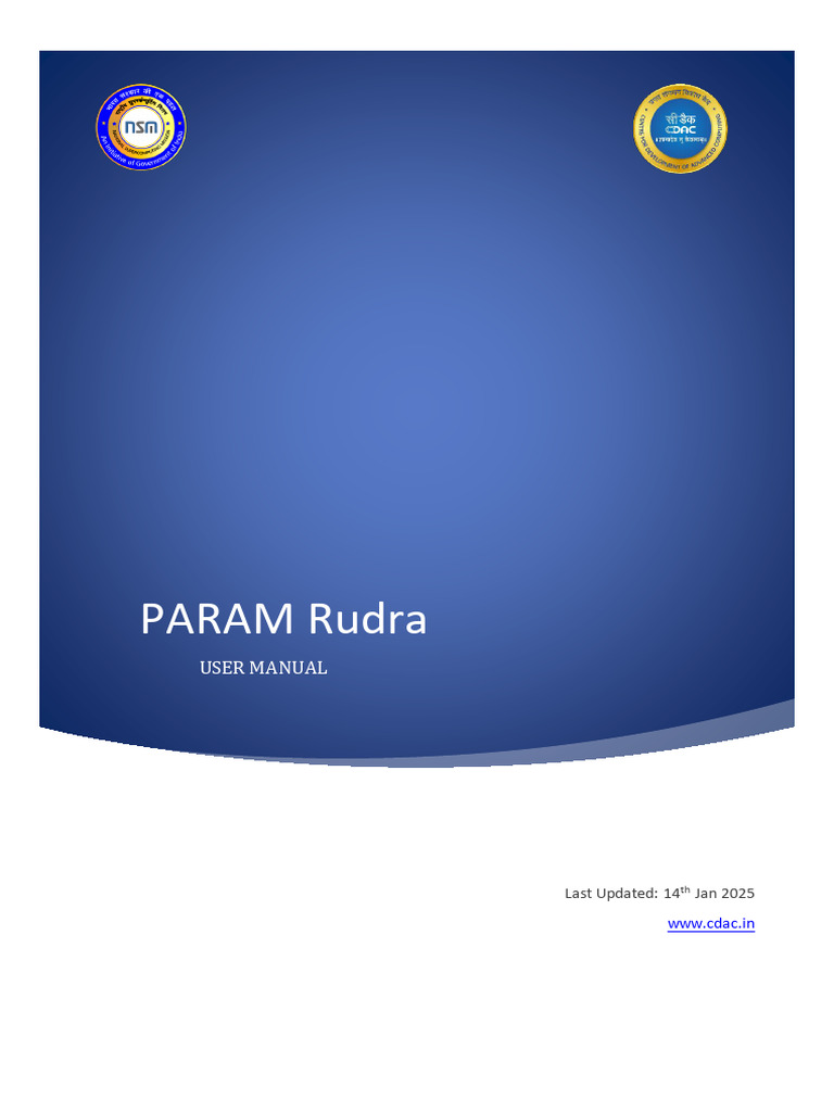 PARAM Rudra User's Manual-IITB-V1 | PDF | Graphics Processing Unit | Password