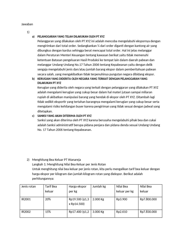 ADBI4235 Kepabeanan Dan Cukai | PDF