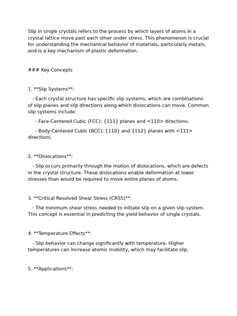 Final Slip Systems | PDF